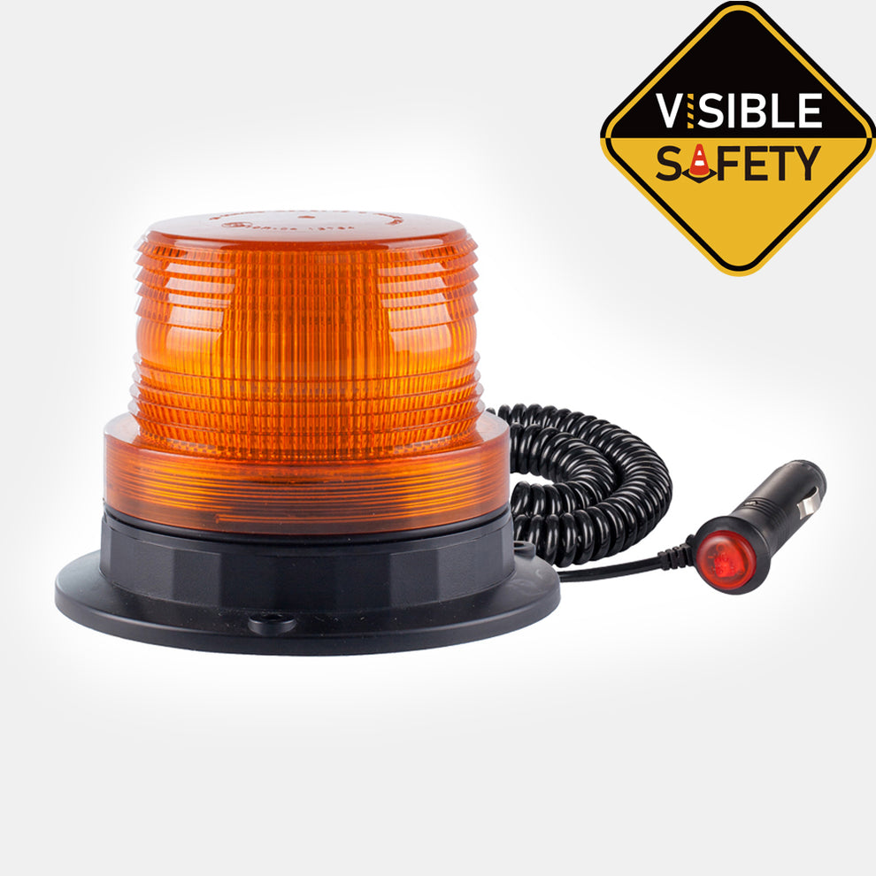 Magnetic Mount 360° Amber Beacon – Visible Safety
